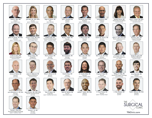 Surgeons at The Surgical Clinic in Middle Tennessee